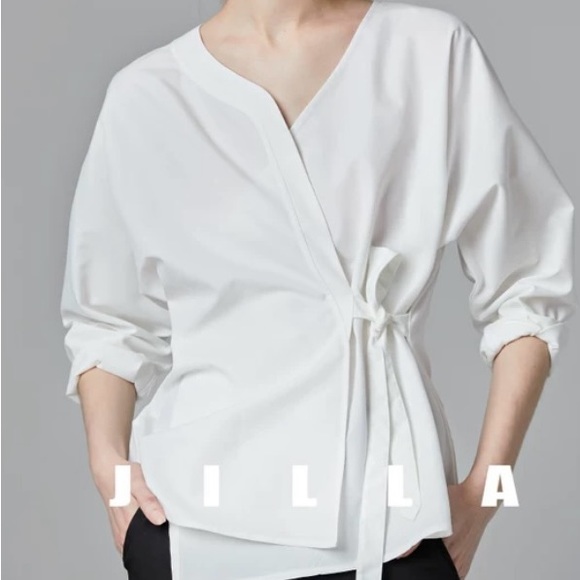 Jilla | Tops | Japanese Style White Shirt Too | Poshmark